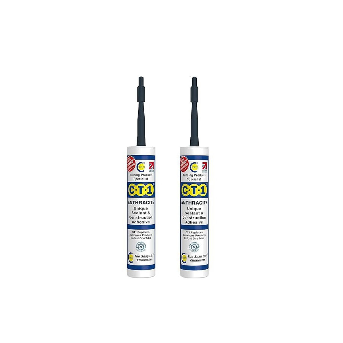 CT1 - Building Sealant & Adhesive Snag Tube for Virtually Any Material ...