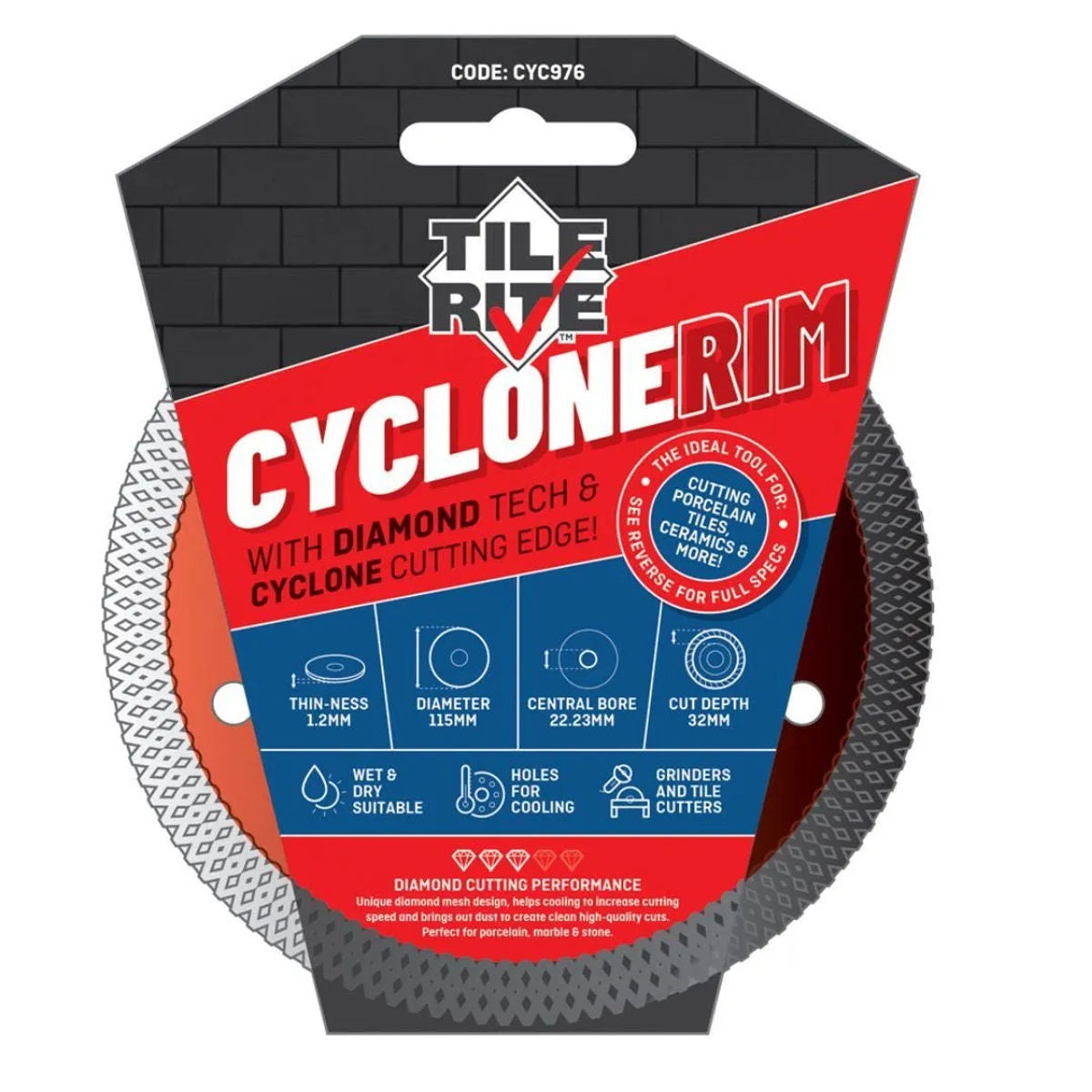 Cyclone Diamond Blade - 115mm – ZYBER