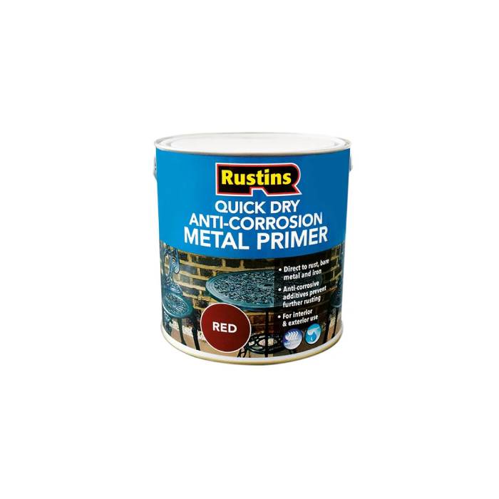 Rustins Quick Dry Anti-Corrosion Metal Primer red 2.5ltr – zyberltd