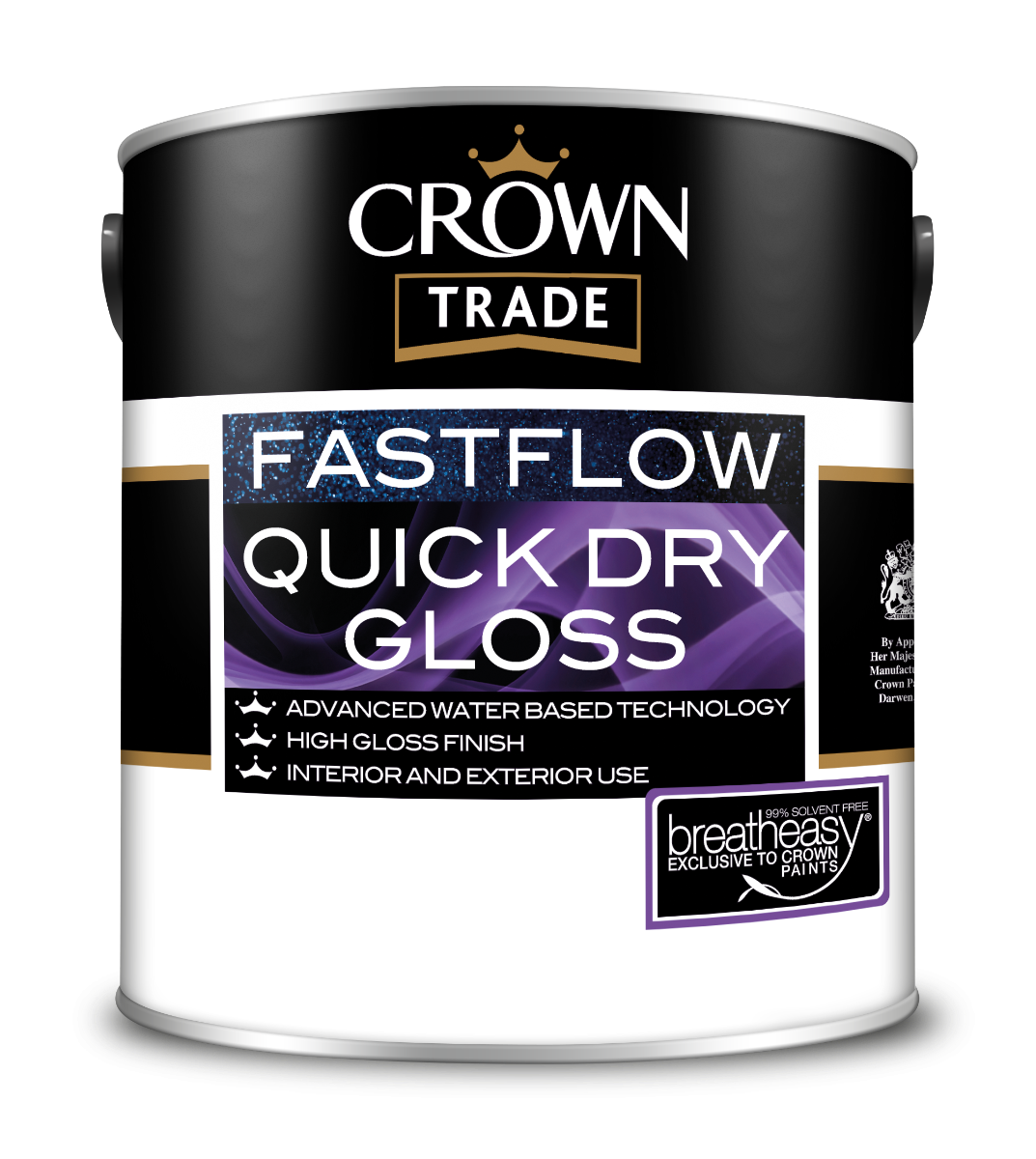 Crown Gloss Fastflow Quick Dry White 2.5L – zyberltd