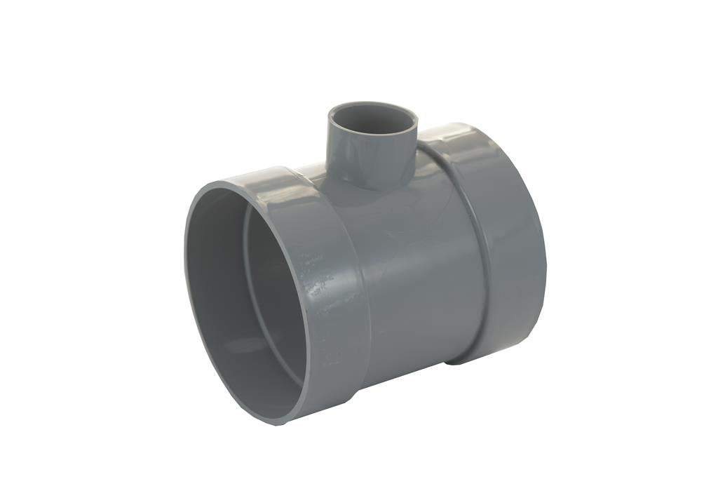 SOIL SOLVENT WELD 110MM SHORT BOSS PIPE 32MM GREY – ZYBER
