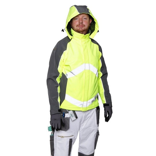S-Tex Jacket, Hi-Vis Yellow & Grey XXL – ZYBER