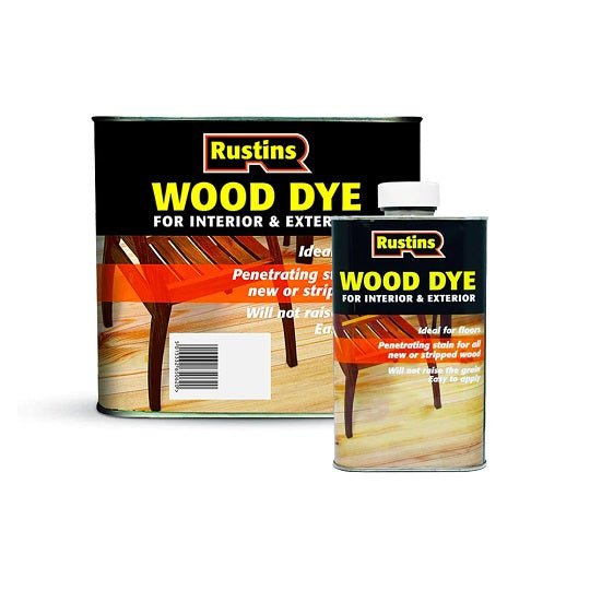Rustins Wood Dye Dark Teak 250ml – ZYBER