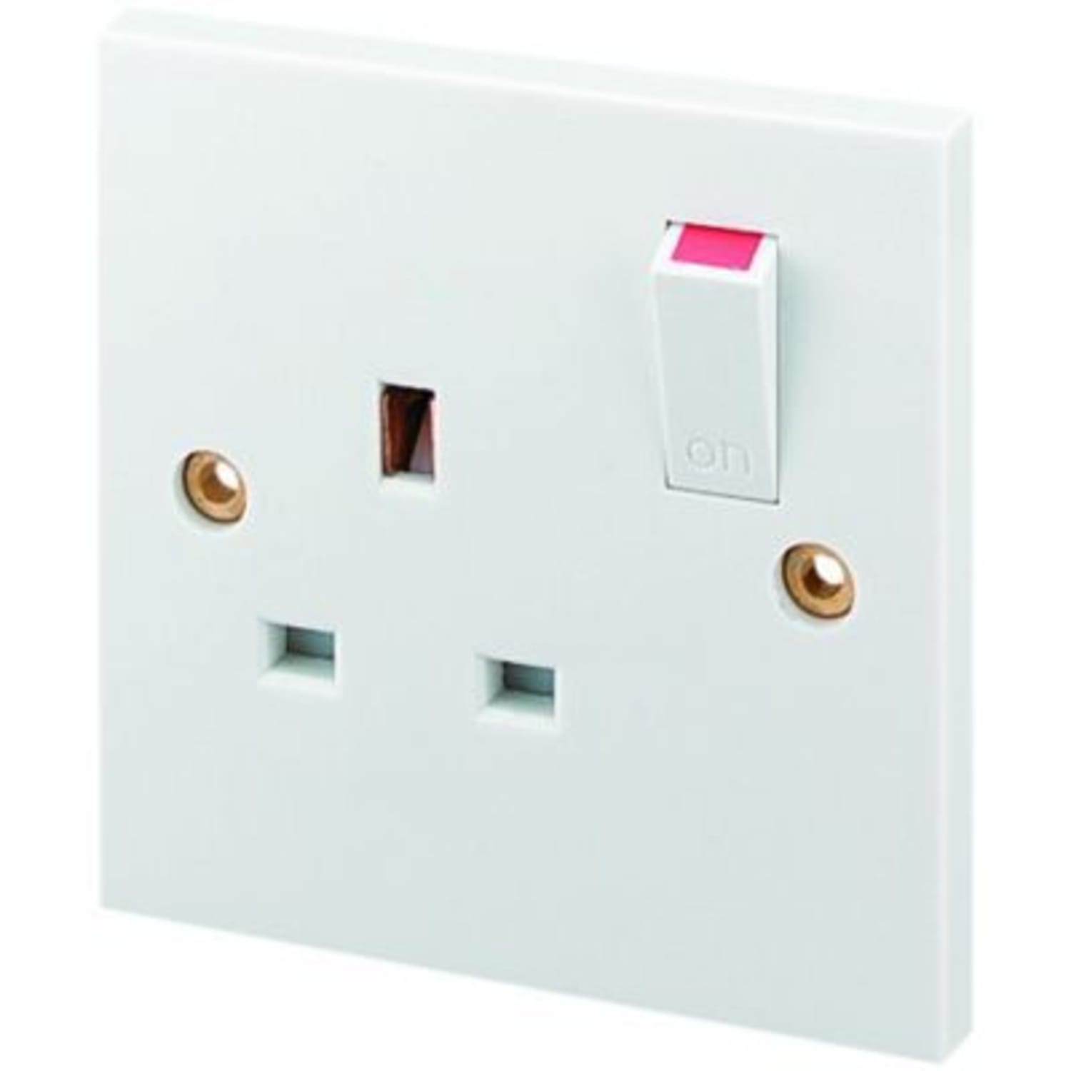 Gang Single Plug Socket White – zyberltd
