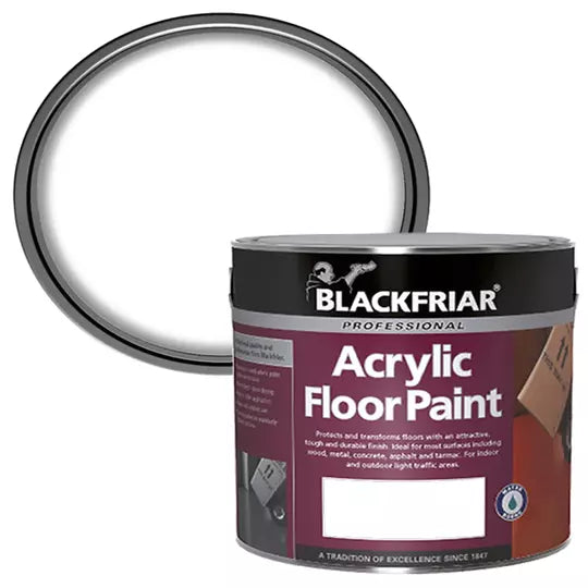 Acrylic Floor Paint - White 2.5lt – zyberltd
