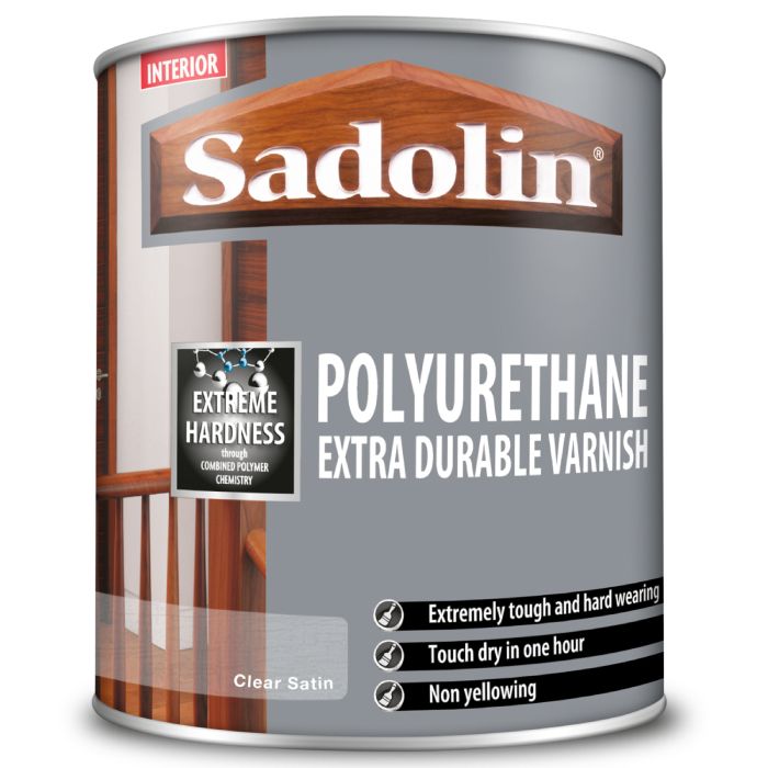 Sadolin Polyurethane Extra Durable Varnish Clear Satin 1L – zyberltd